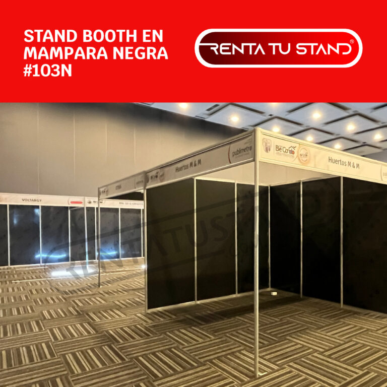 Stand Institucional booth Standar #103N En Mampara Negra ...